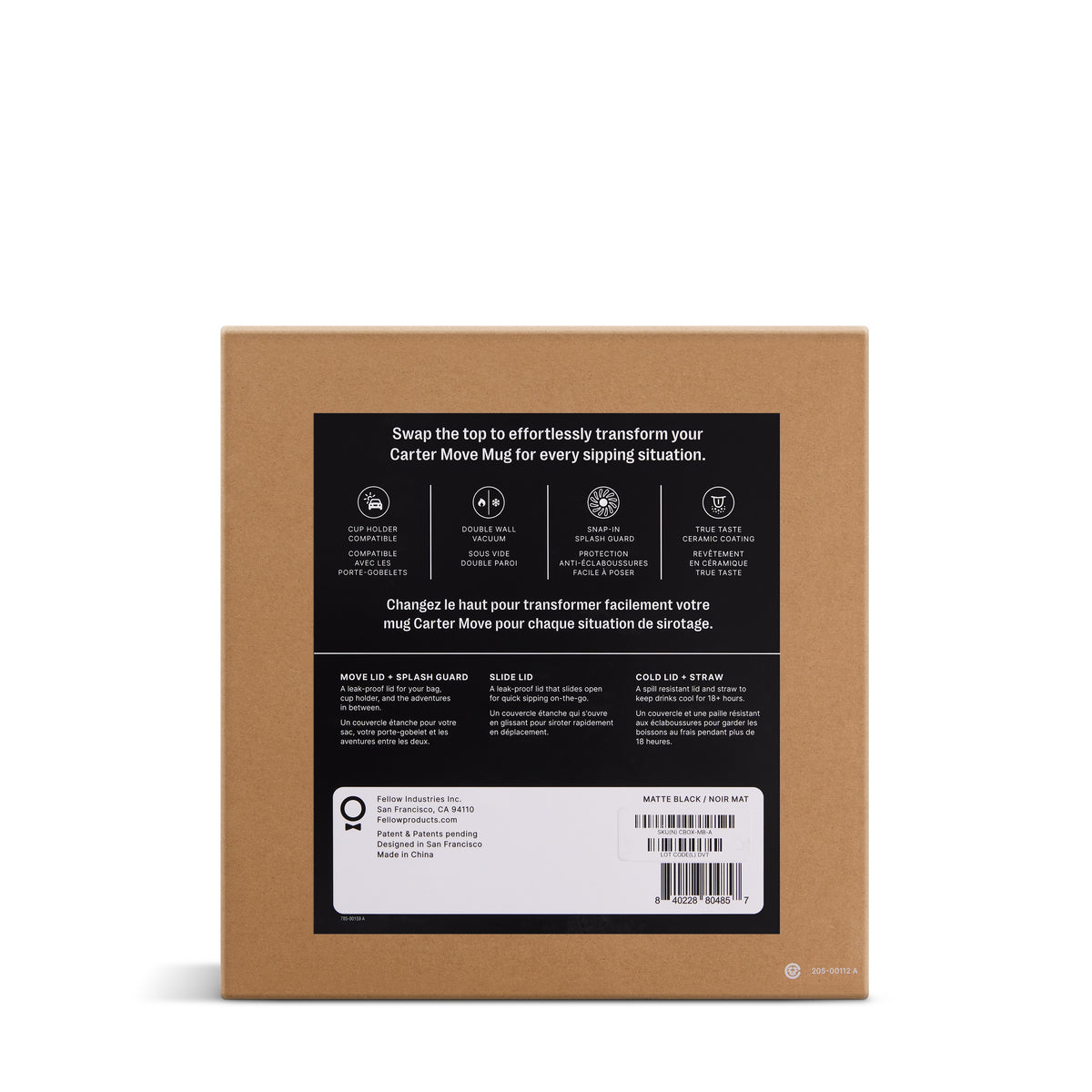 Fellow Carter 3-in-1 Lid System – Whole Latte Love