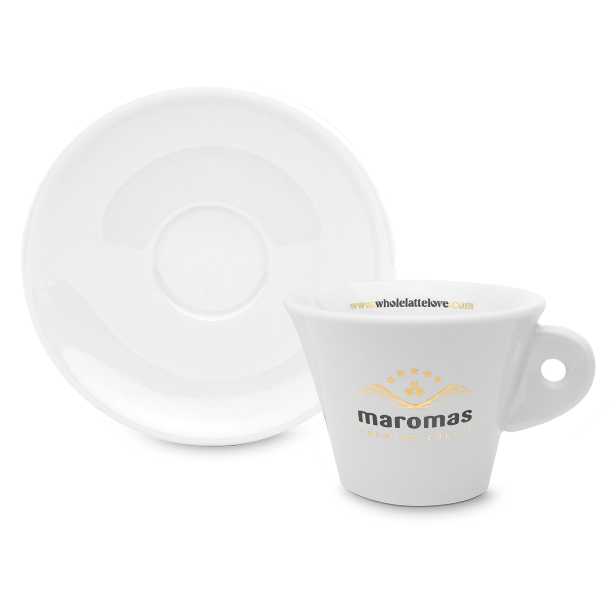 Maromas Espresso Cup and Saucer – Whole Latte Love