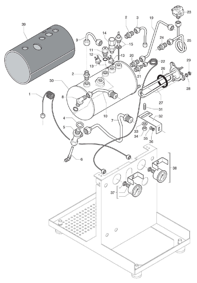 ECM Elektronika II Profi Part Diagram 84274 – Whole Latte Love