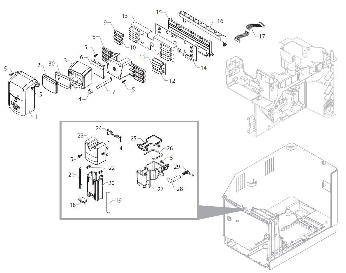 Gaggia Anima Part Diagram E74220 – Whole Latte Love