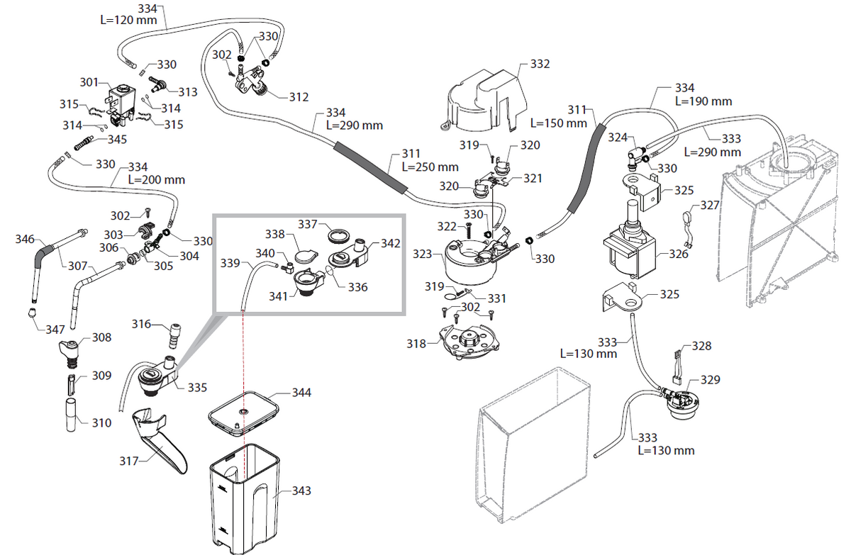 Gaggia Cadorna Milk Part Diagram EG2002 – Whole Latte Love