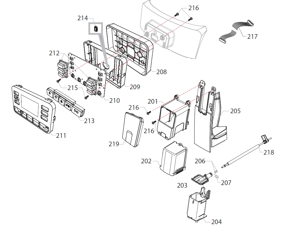 Gaggia Cadorna Prestige Part Diagram EG3002 – Whole Latte Love