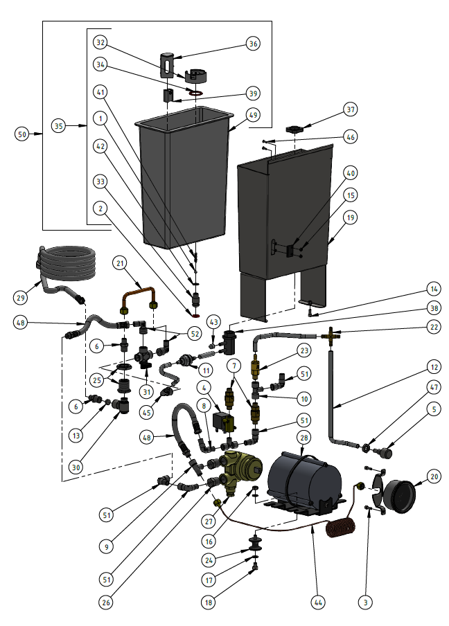 Profitec Drive Part Diagram 10750 – Whole Latte Love