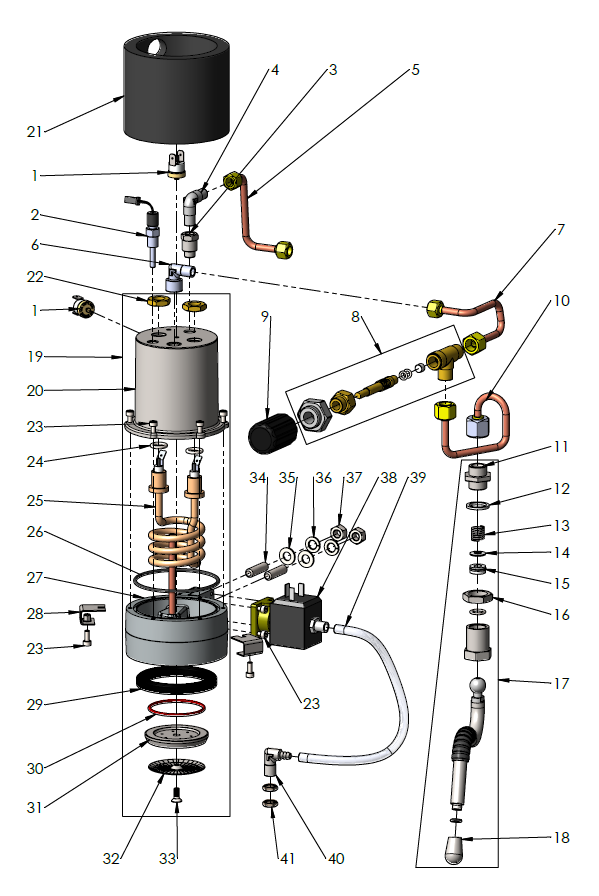 Profitec GO Part Diagram PROGO – Whole Latte Love