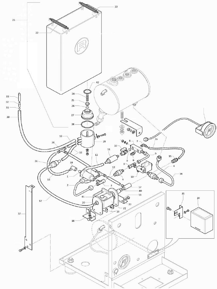 Rocket Espresso Giotto Plus V2 Part Diagram REGIOPLUSV2 – Whole Latte Love