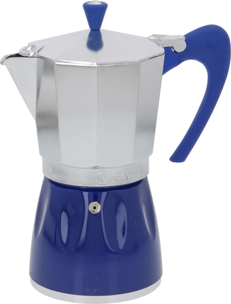 G.A.T. Moka Delizia 9-Cup Moka Pot - Blue – Whole Latte Love