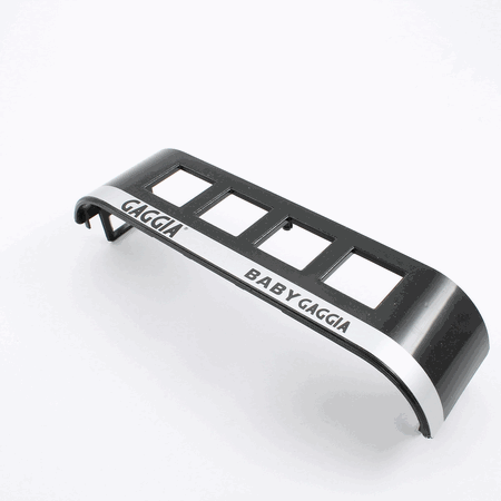 Front Panel Trim, Silver on Black with 4 Square Button – Whole Latte Love