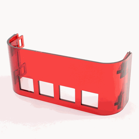 Translucent Red Front Cover Plate – Whole Latte Love