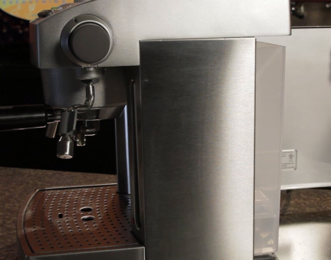 The Krups XP618050 Twin Thermoblock Semi-Automatic Espresso Machine ...