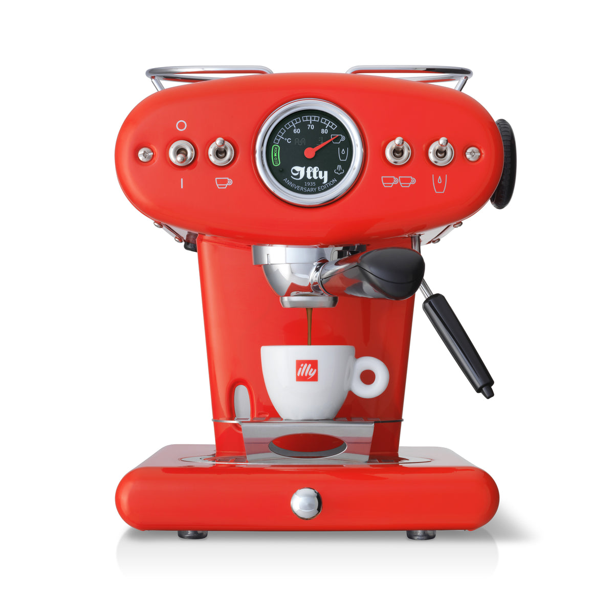 X1 Anniversary E.S.E. Pod & Ground Coffee Machine - Red – Whole Latte Love