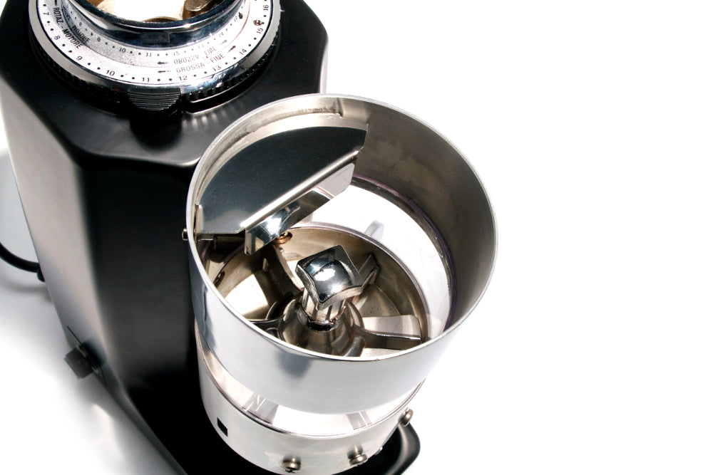 Quamar M80 Dosing Espresso Grinder with Timer in Black – Whole Latte Love