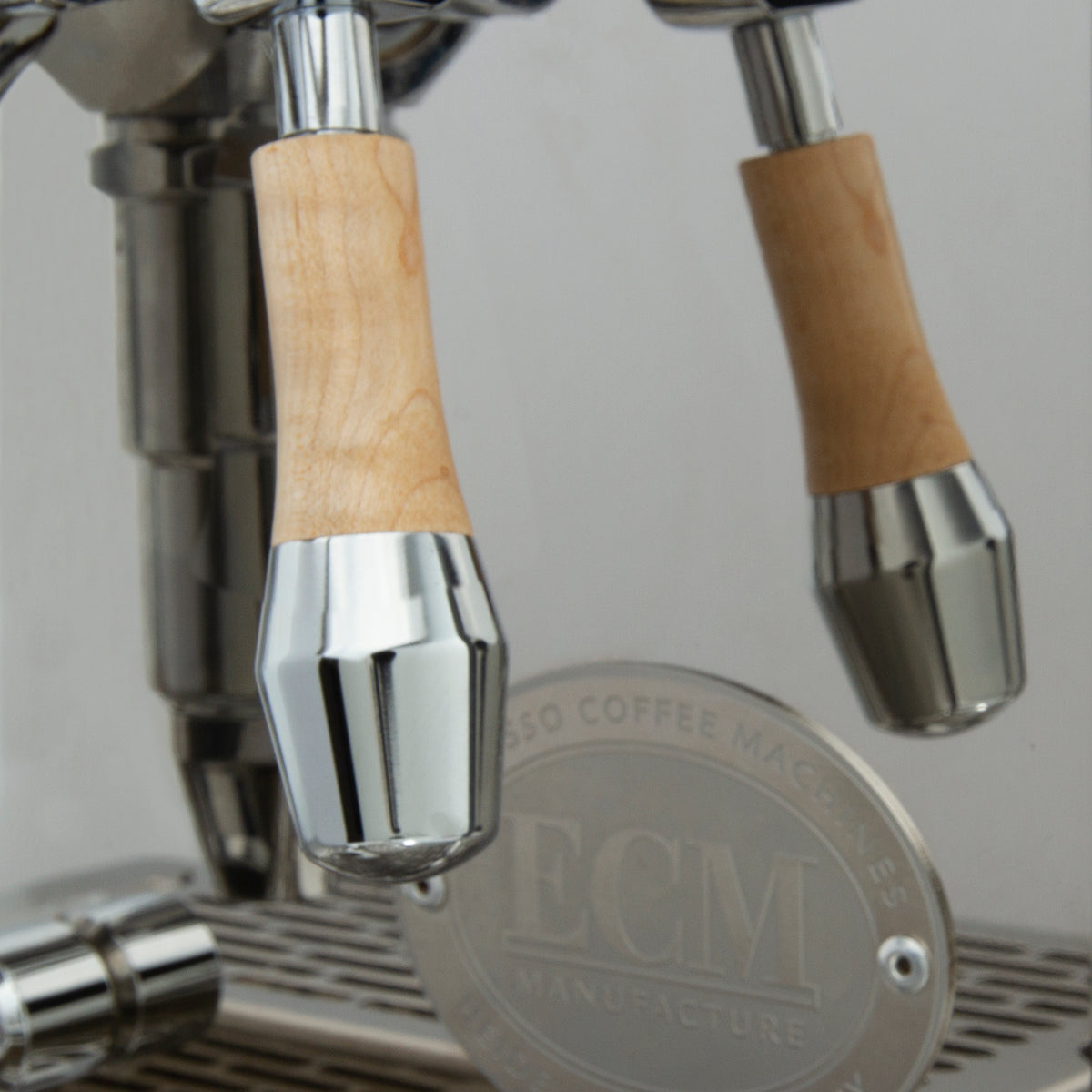 ECM Synchronika Espresso Machine with Tiger Maple Accents – Whole Latte ...