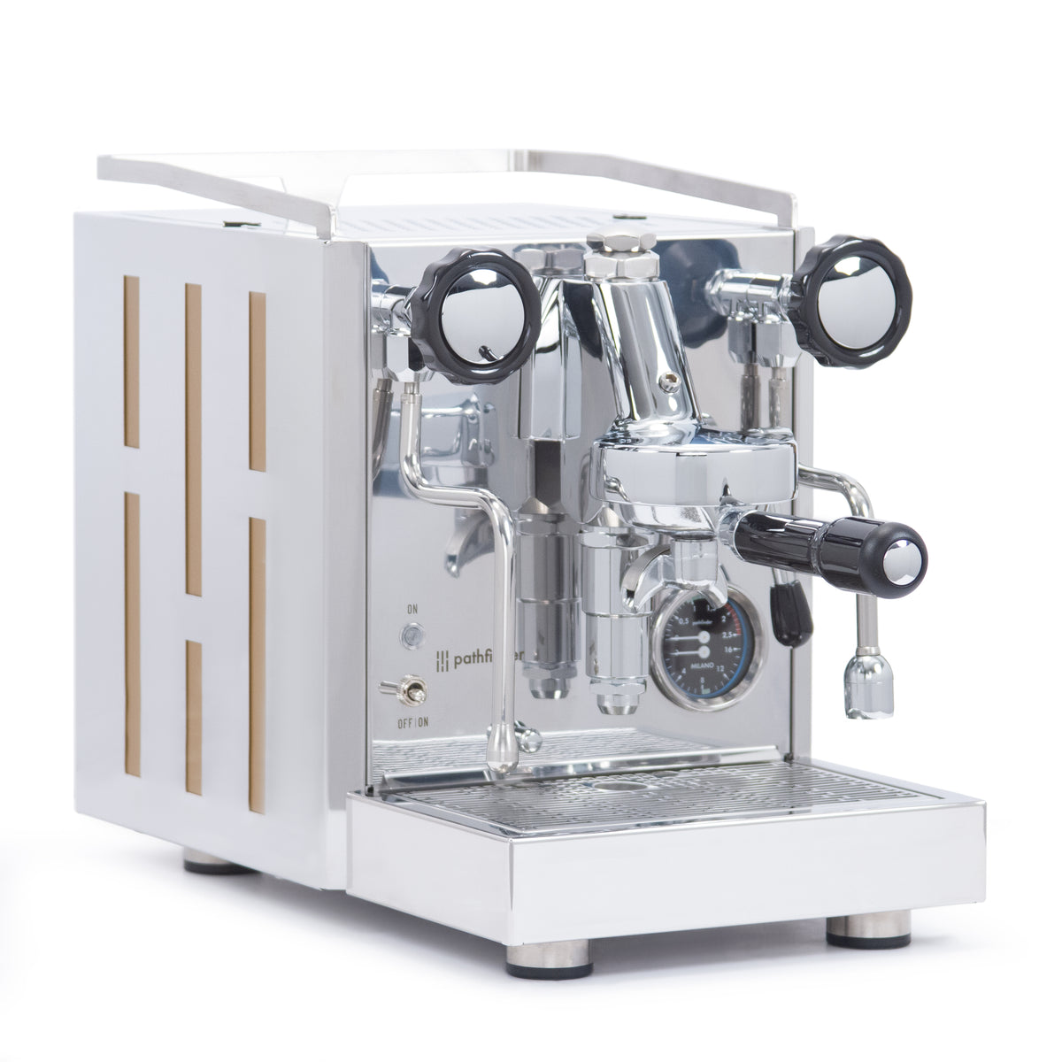 Pathfinder Heat Exchanger Espresso Machine - Gold Panels – Whole Latte Love