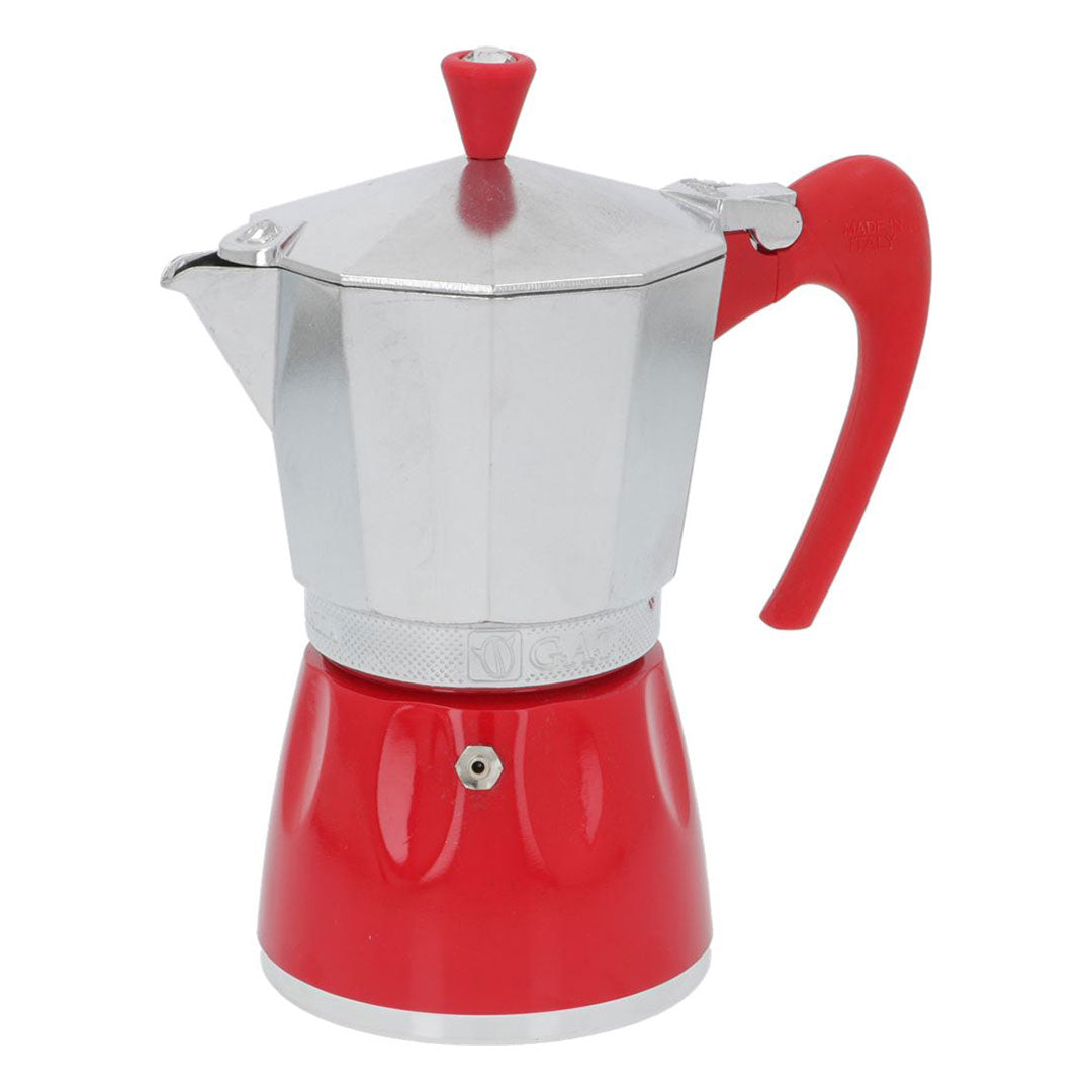 G.A.T. Moka Delizia 6-Cup Moka Pot - Red – Whole Latte Love