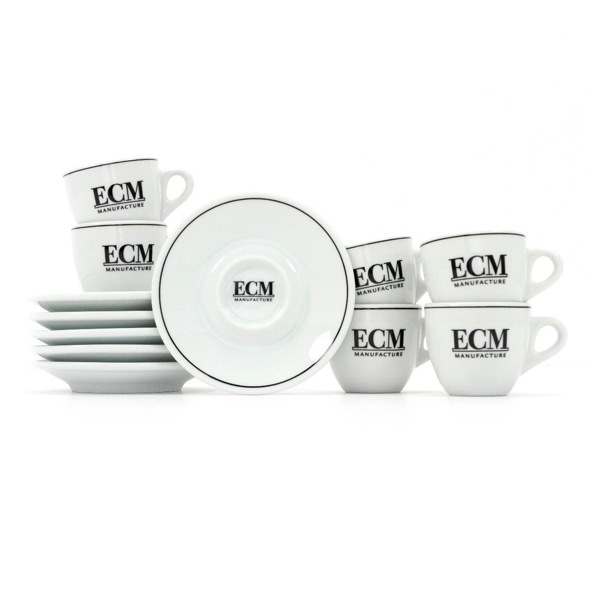 Set of 6 ECM Cappuccino Cups and Saucers – Whole Latte Love
