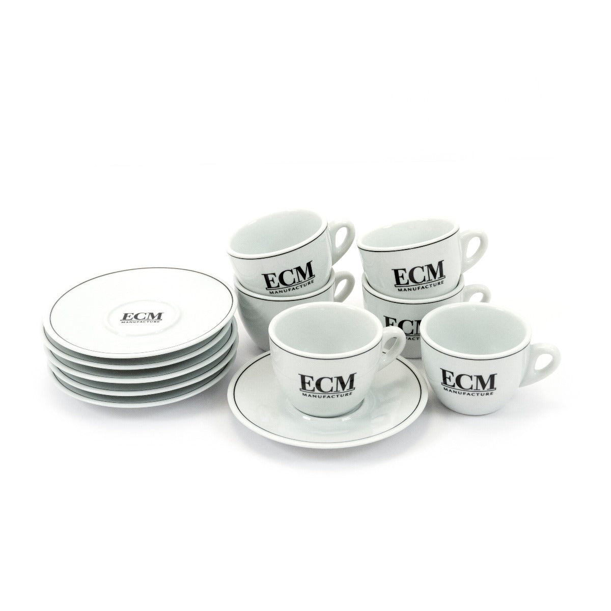 Set of 6 ECM Espresso Cups and Saucers – Whole Latte Love