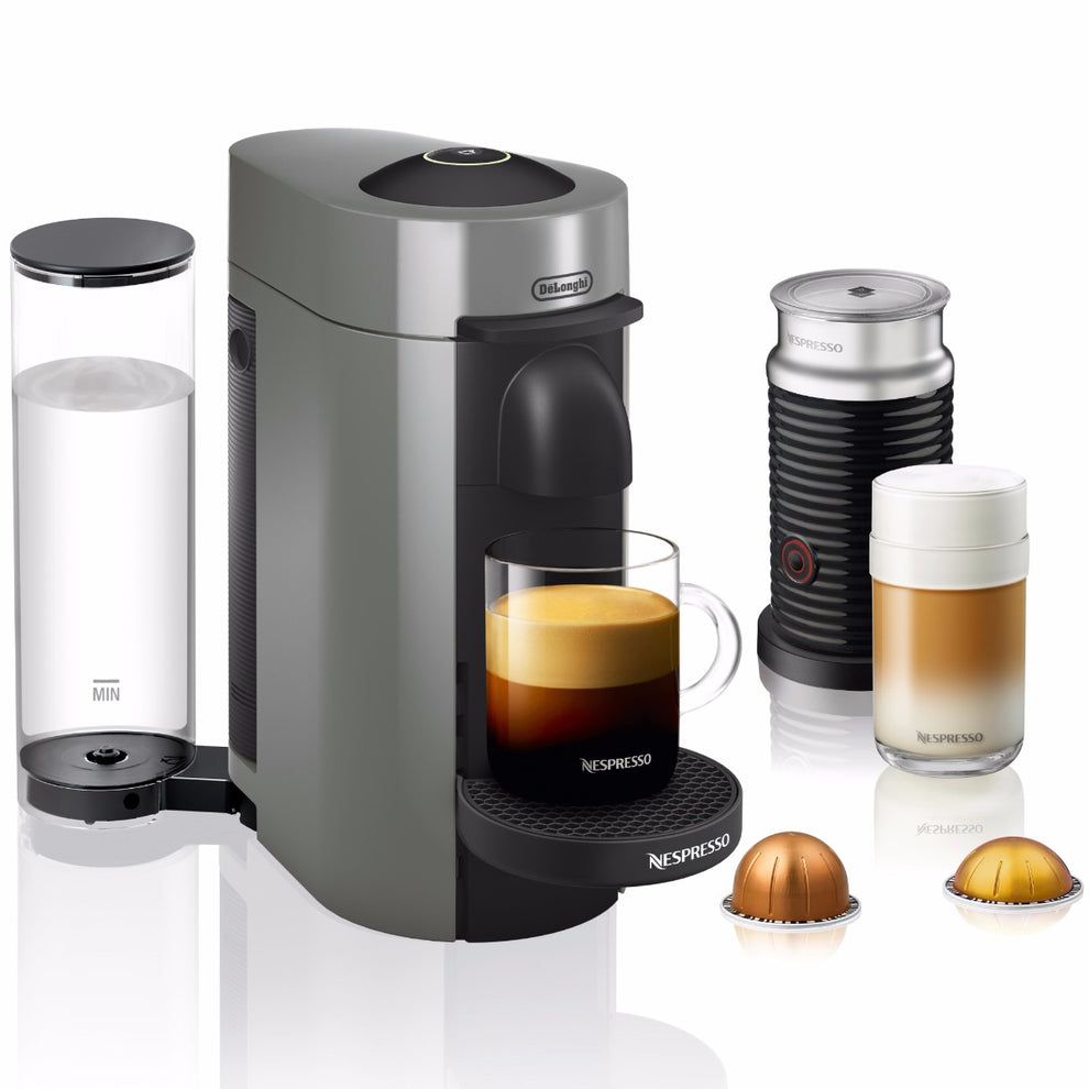 Nespresso VertuoPlus and Aeroccino Bundle in Grey – Whole Latte Love