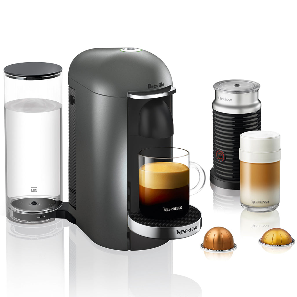 Nespresso VertuoPlus Deluxe and Aeroccino Bundle in Titan – Whole Latte ...